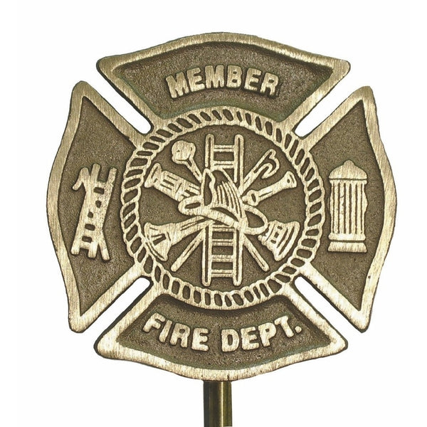 Bronze Firefighter Grave Marker For Sale. $5 Shipping!